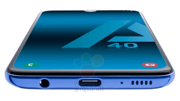 Galaxy A40: novo gama média com câmara dupla por 249 Euros - Leak