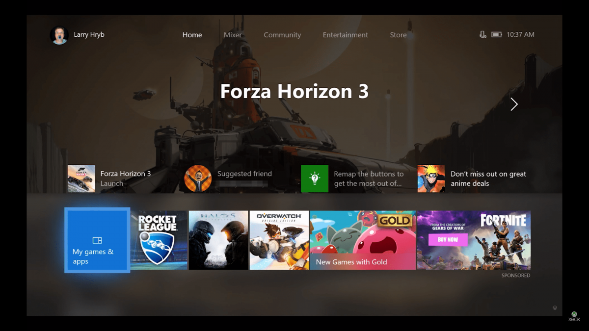 Xbox One: menu principal muda e o acesso às Apps é mais rápido!