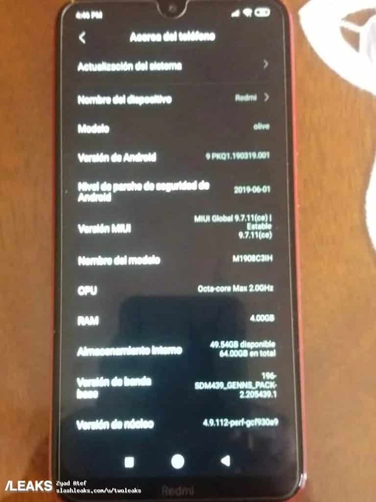 Redmi 8A: já conhecemos as imagens e as especificações! - Leak