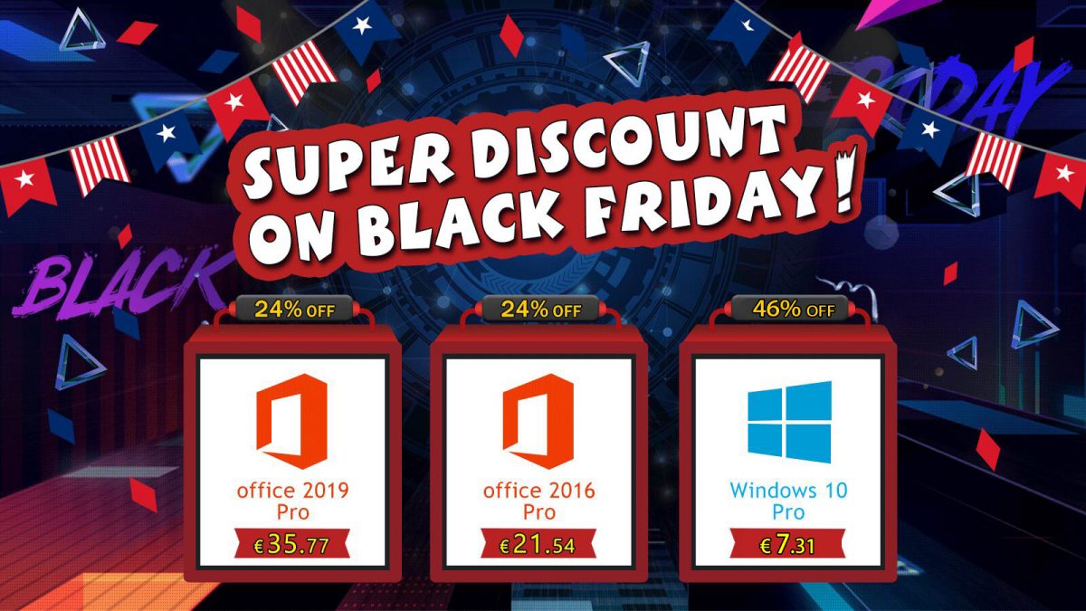 (Black Friday) Software a um super preço! (Windows a 7€, Office, etc)