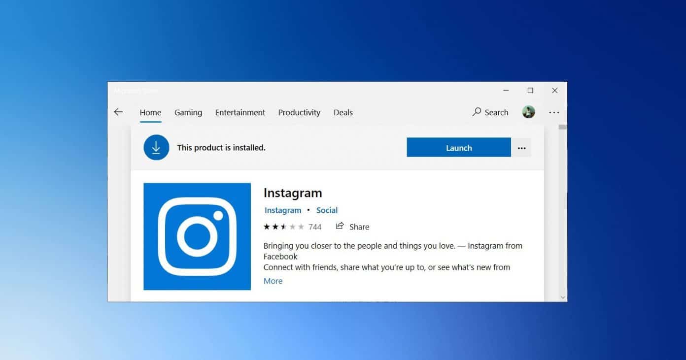 Windows 10: acaba de chegar uma nova versão do Instagram! | Leak