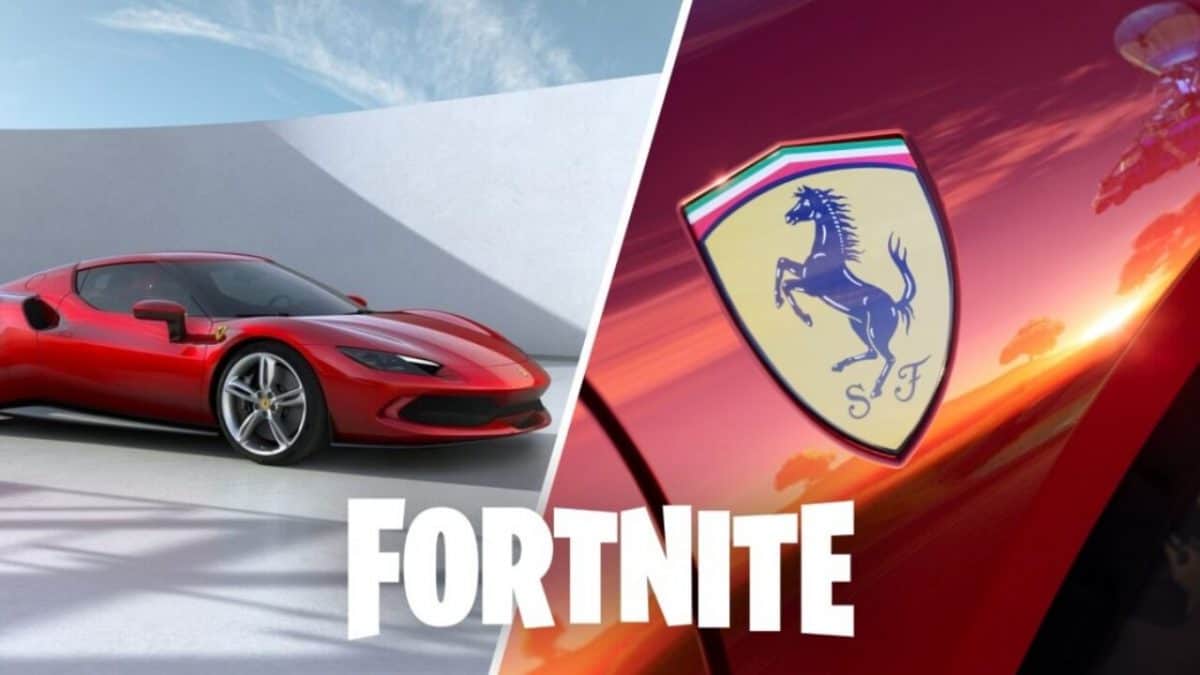 Fortnite vira Gran Turismo e implementa carro da Ferrari! Brutal! - Leak