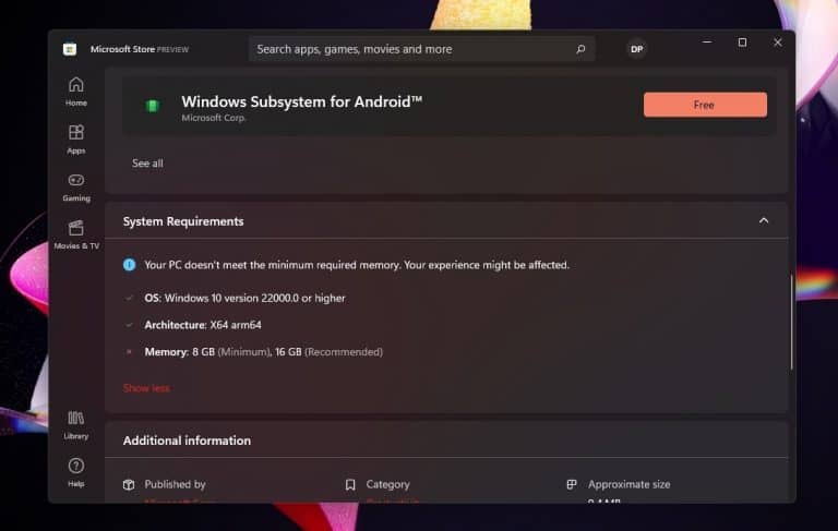 Windows 11: prepara-se para testar as aplicações Android! | Leak