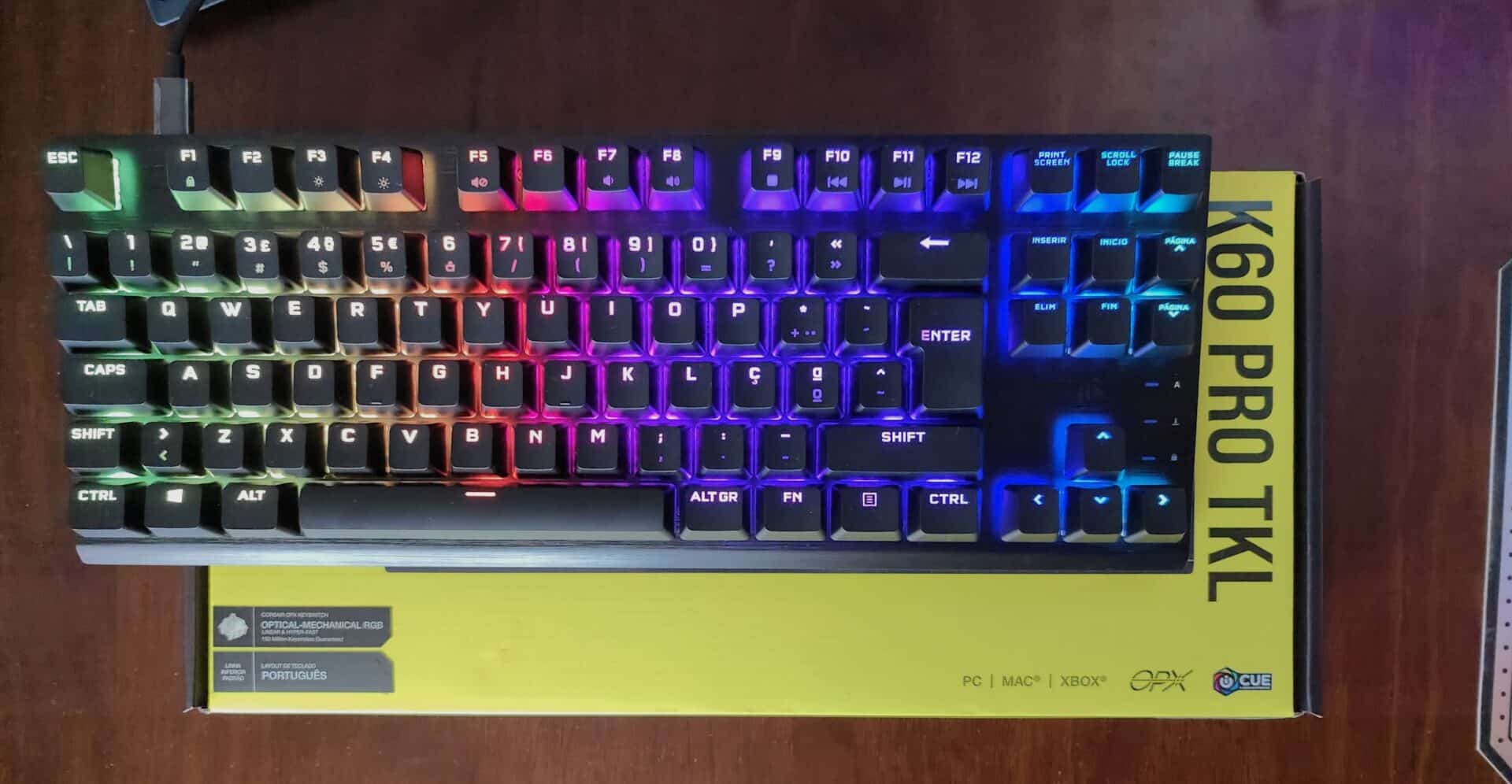 (Mini-Review) Teclado Corsair K60 Pro TKL OPX | Leak
