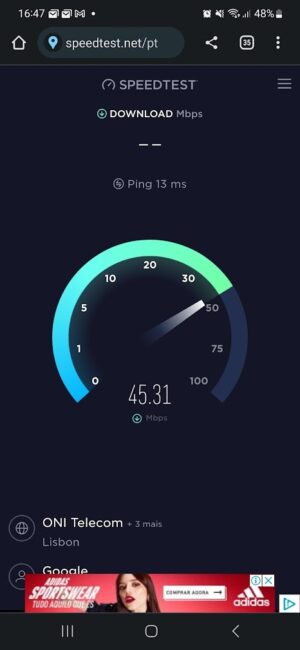 Não utilize o smartphone para ver a velocidade da Internet! | Leak