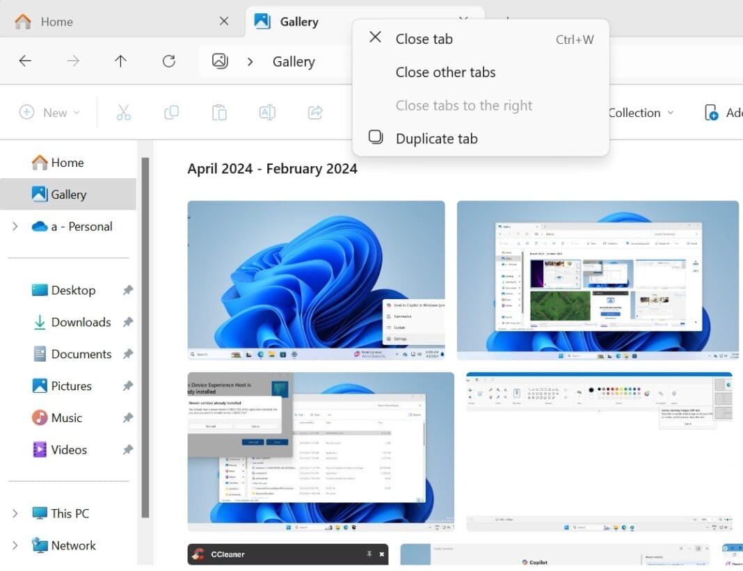 Vai poder duplicar separadores no explorador de ficheiros! - Leak