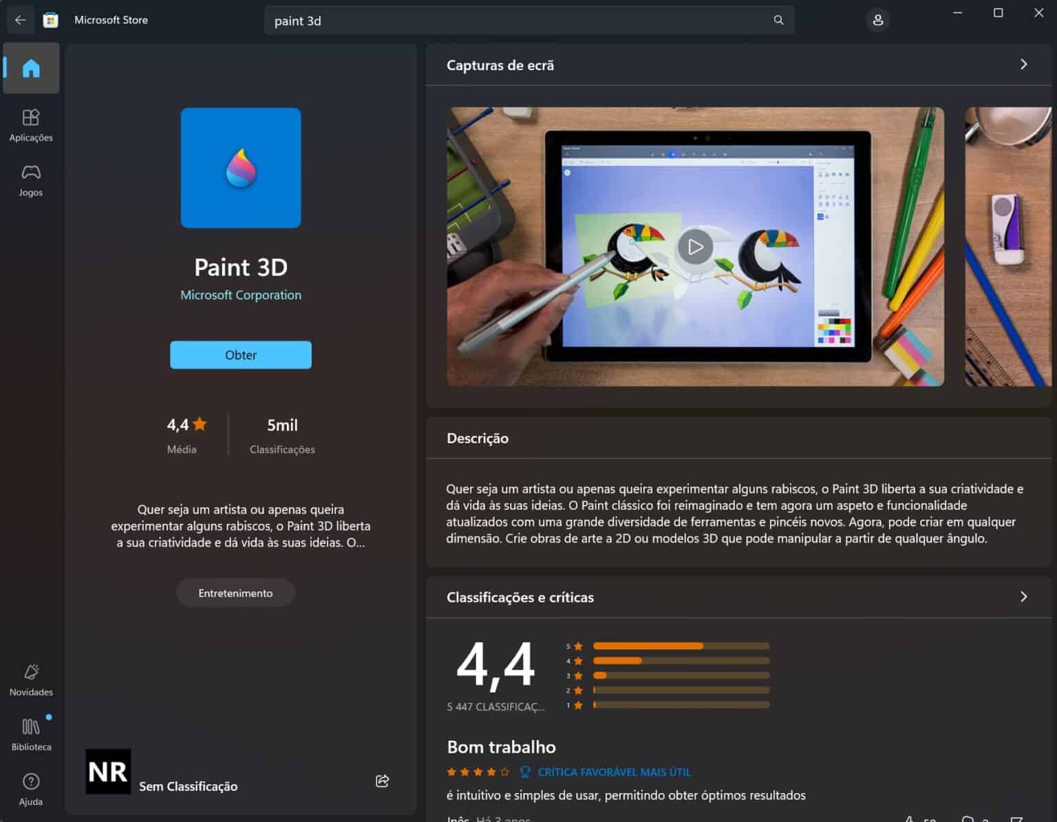Paint 3D: Microsoft mata mais uma aplicação no Windows 11 - Leak