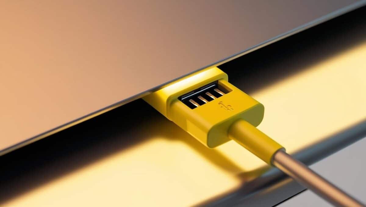 O que significa uma porta USB amarela? | Leak