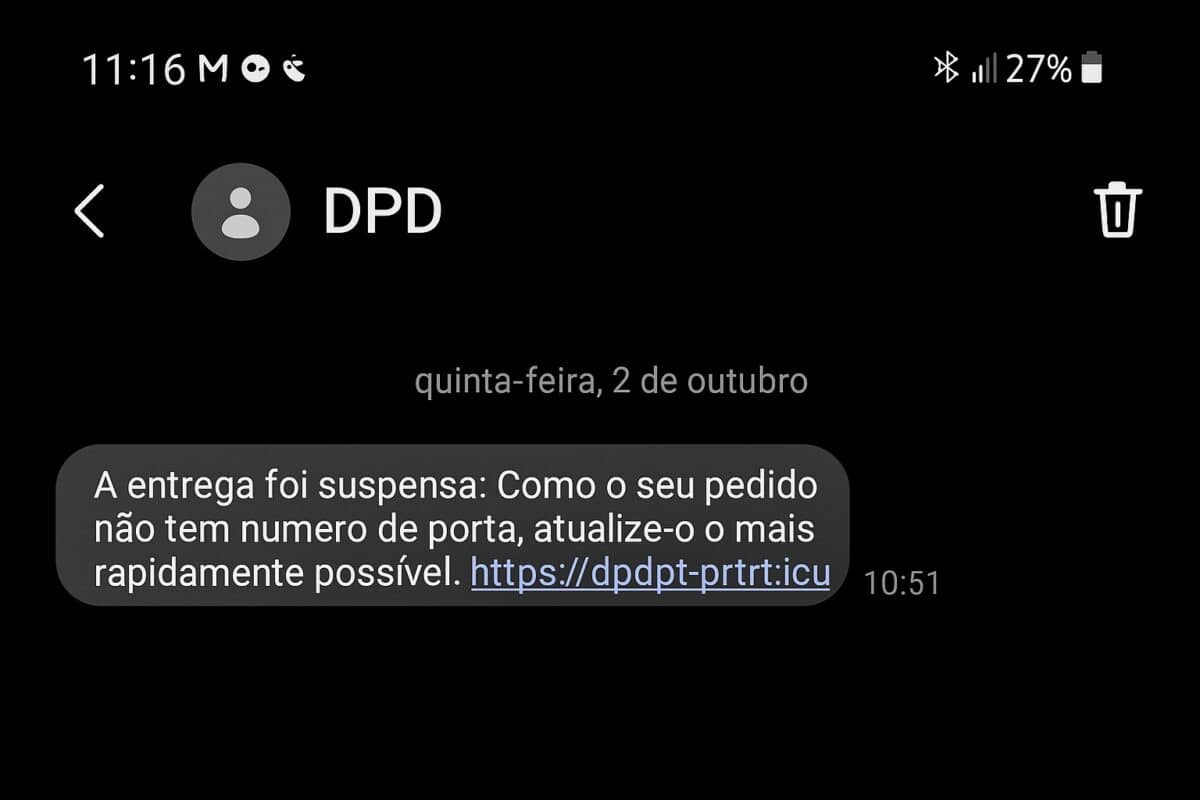 Esta SMS da DPD pode roubar-te o cartão e está a enganar muitos | Leak